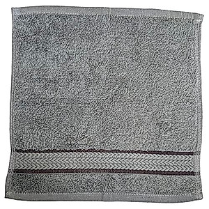 Washcloths, Set of 6 - 100% Ring Spun Cotton Wash Cloth – Thick Loop Pile Washcloth - Extra Absorbent and Soft – Lint Free Face Towel – Perfect for Bathroom Machine Washable Size 12 X 12 inch.