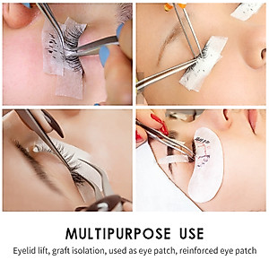 Eyelash Extension Tape, 10 Rolls Microporous Medical Tape for Eyelash Extension, Eyelash Extension Tape Under Eye Lash Pad, Eyelid Lift(10 rolls of non-woven tape)