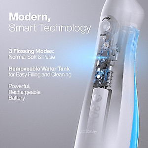 AquaSonic Water Flosser - Cordless Rechargeable Water Flossers for Teeth Cleaning - Waterproof Aqua Flosser, Portable Oral Irrigator for Dental Cleaning with 5 Jet Tips – Braces Home Travel