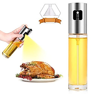 ZENG Oil Sprayer for Cooking, Glass Oil Sprayer for Cooking, Olive Oil Spray Mister, Olive Oil Spray for Salad, BBQ, Kitchen Baking