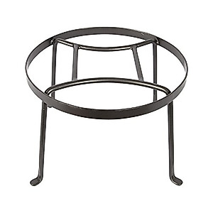 Achla Designs FB-30 Argyle Wrought Iron Plant Stand, 8-inch H, Graphite