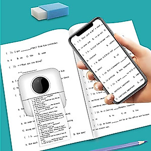 Mini Printe-R,Wireless Bluetooth Pocket Thermal Printe-R,Sticker Printe-R,Portable Notes Picture Printe-R Receipt Paper Print