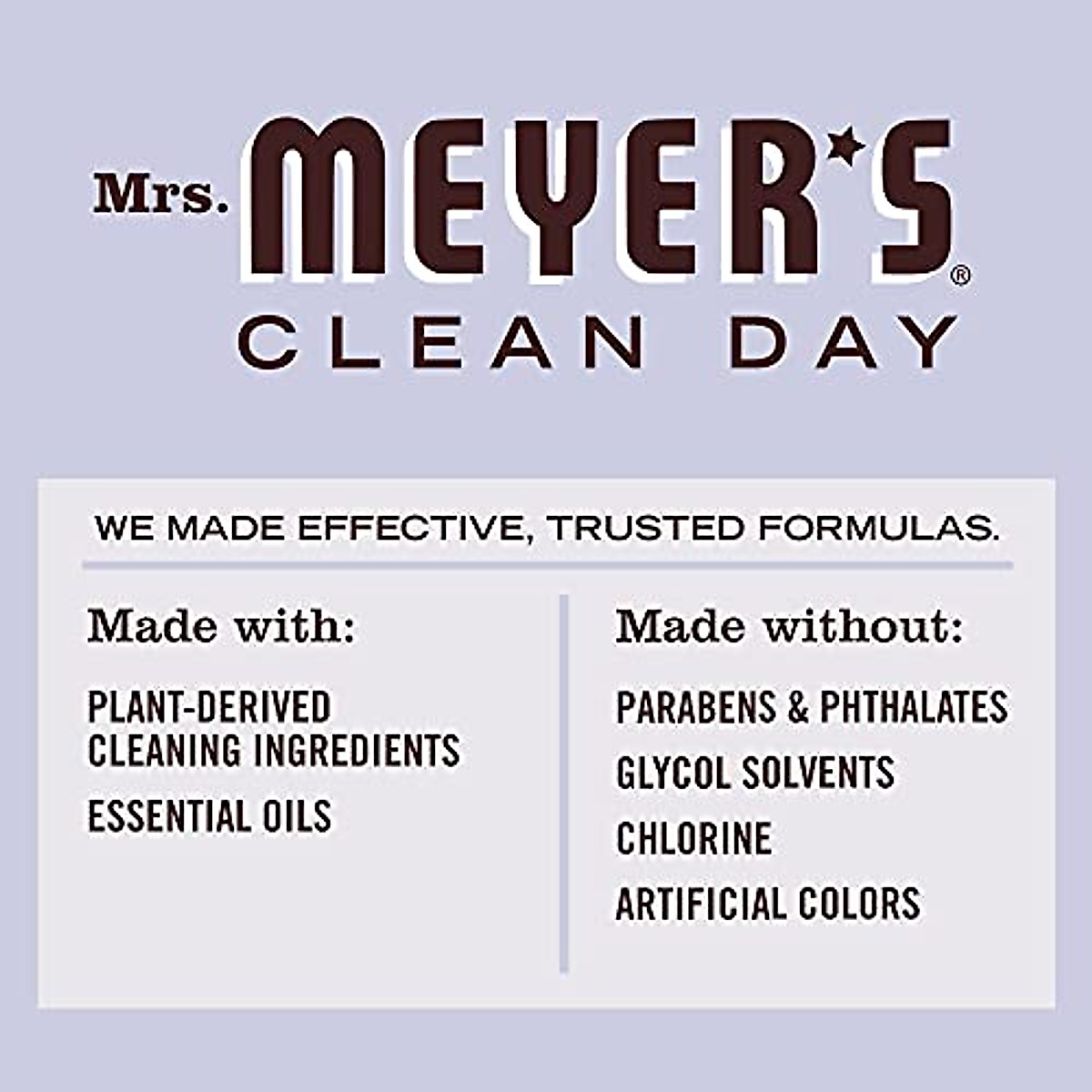 MRS. MEYER'S CLEAN DAY Multi-Surface Cleaner Concentrate, Use to Clean Floors, Tile, Counters, Lavender, 32 fl. oz