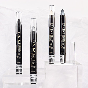 AMY'S DIARY Eyeshadow Pencil Cream Stick 4Pcs Set, Eye Eyeshadow Waterproof Pearl White Black Grey Silver Shimmer Metallic Eyeshadow Crayon Stick Sombras En Crema Para Ojos (Set01)