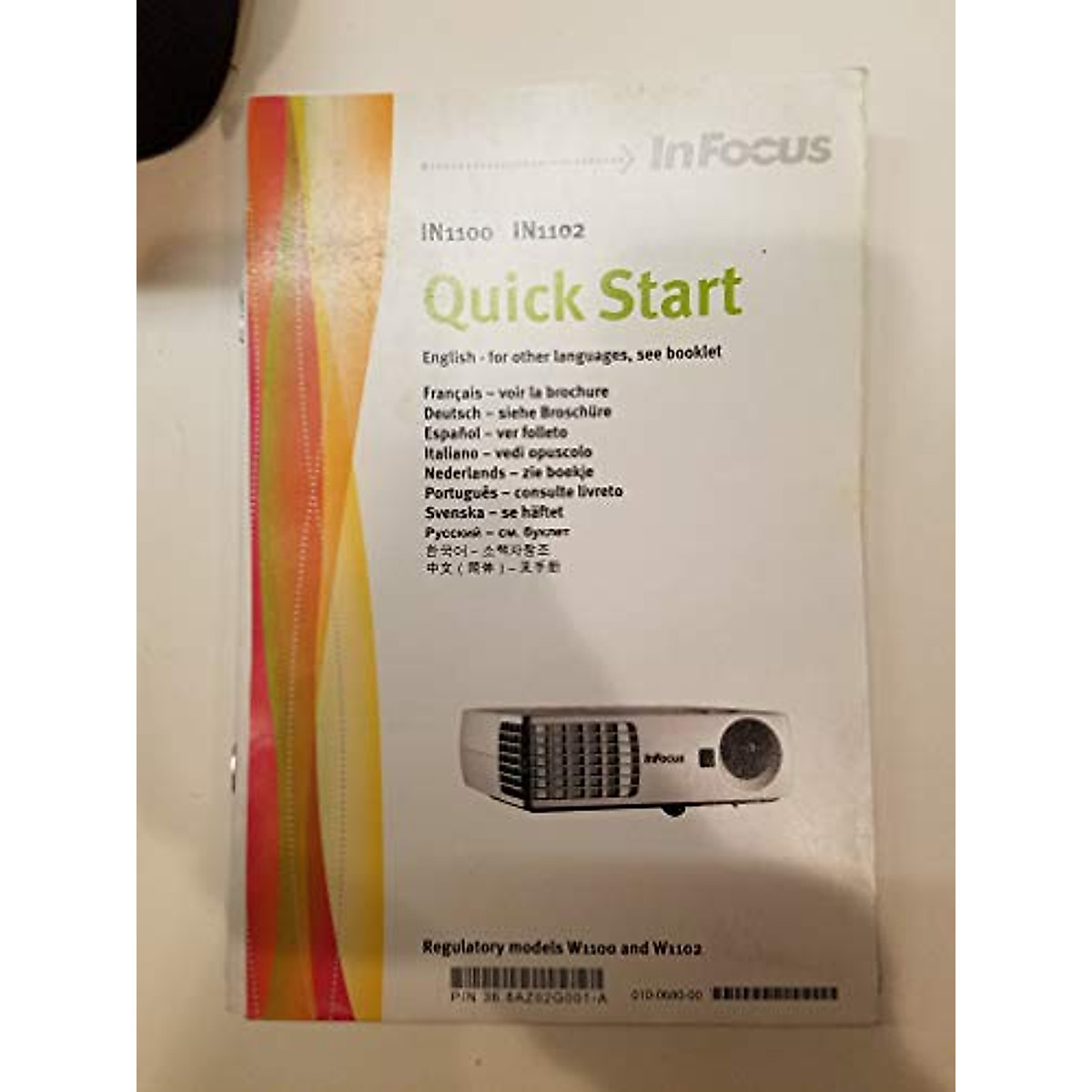 InFocus IN1100 Ultra Mobile DLP Projector, 2.75 lbs, XGA, 2100 Lumens