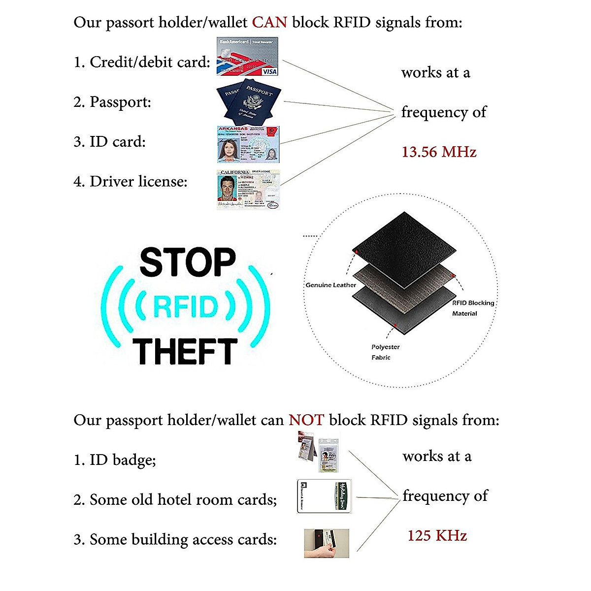 KALMORE Women's Leather RFID Card Wallet Small Purse Window, Turquoise Blue, One Zipper with ID