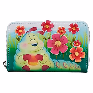 Loungefly Women's Disney Pixar A Bugs Life Earth Day Zip-Around Wallet