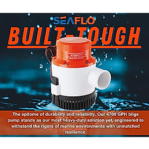 Seaflo 4700 GPH 24v Heavy Duty Electric Bilge Pump (4700gph 24v)