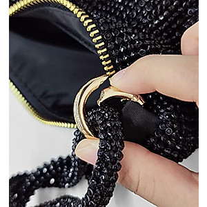 Rhinestone Hobo Bag for Women Chic Evening Handbag Shiny Purse for Travel Vacation 2023