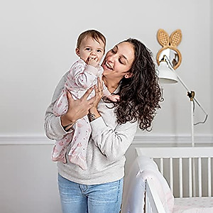 Burt's Bees Baby baby girls Ly28090-dwn-6m and Toddler Sleepers, Graceful Swans 2-pk, 6 Months US