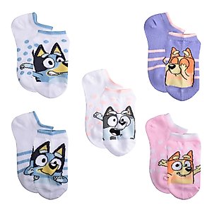Bluey Boys Kids No Show Socks, Pink, 18-24 Months US