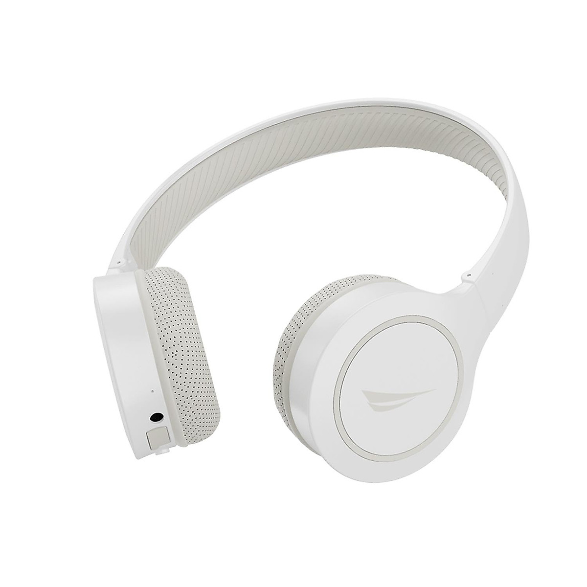 Nautica H120 Bluetooth Headphones, On-Ear Wireless Headphones with Built-in Microphone Bluetooth v5.0 Wireless and Wired Stereo Headset with Deep Bass, Foldable Over-Ear Headphones (White Off White)
