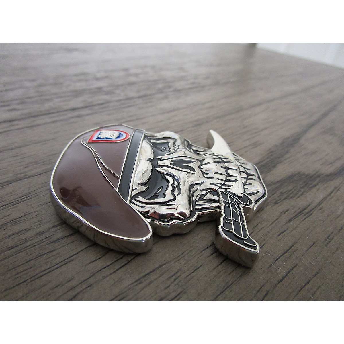 Oneworldtreasures United States Army 82nd Airborne Division Beret Skull Death from Above Challenge Coin