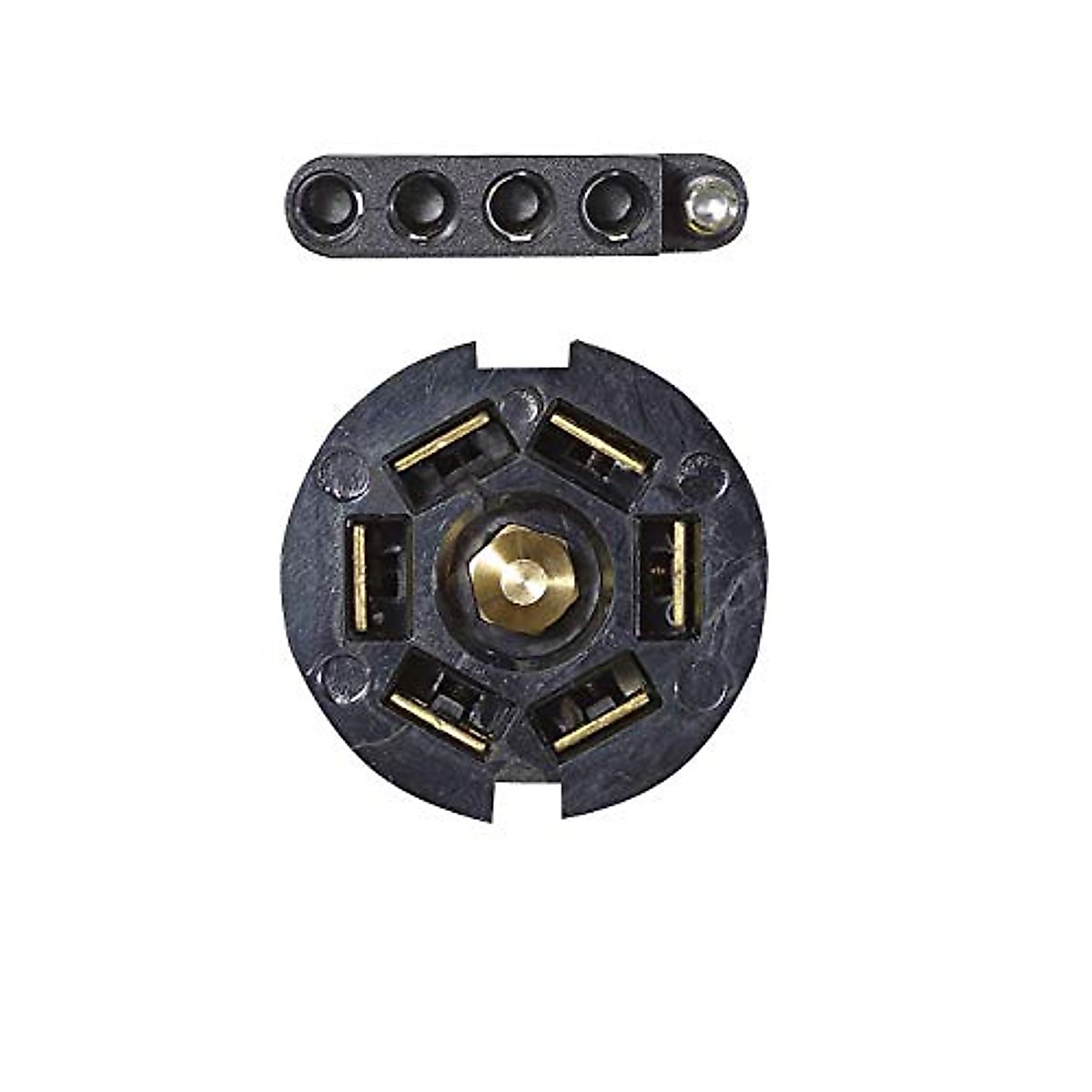 RV Designer, P718, 7-Way RV to 5-Way Flat Adapter, Pollak