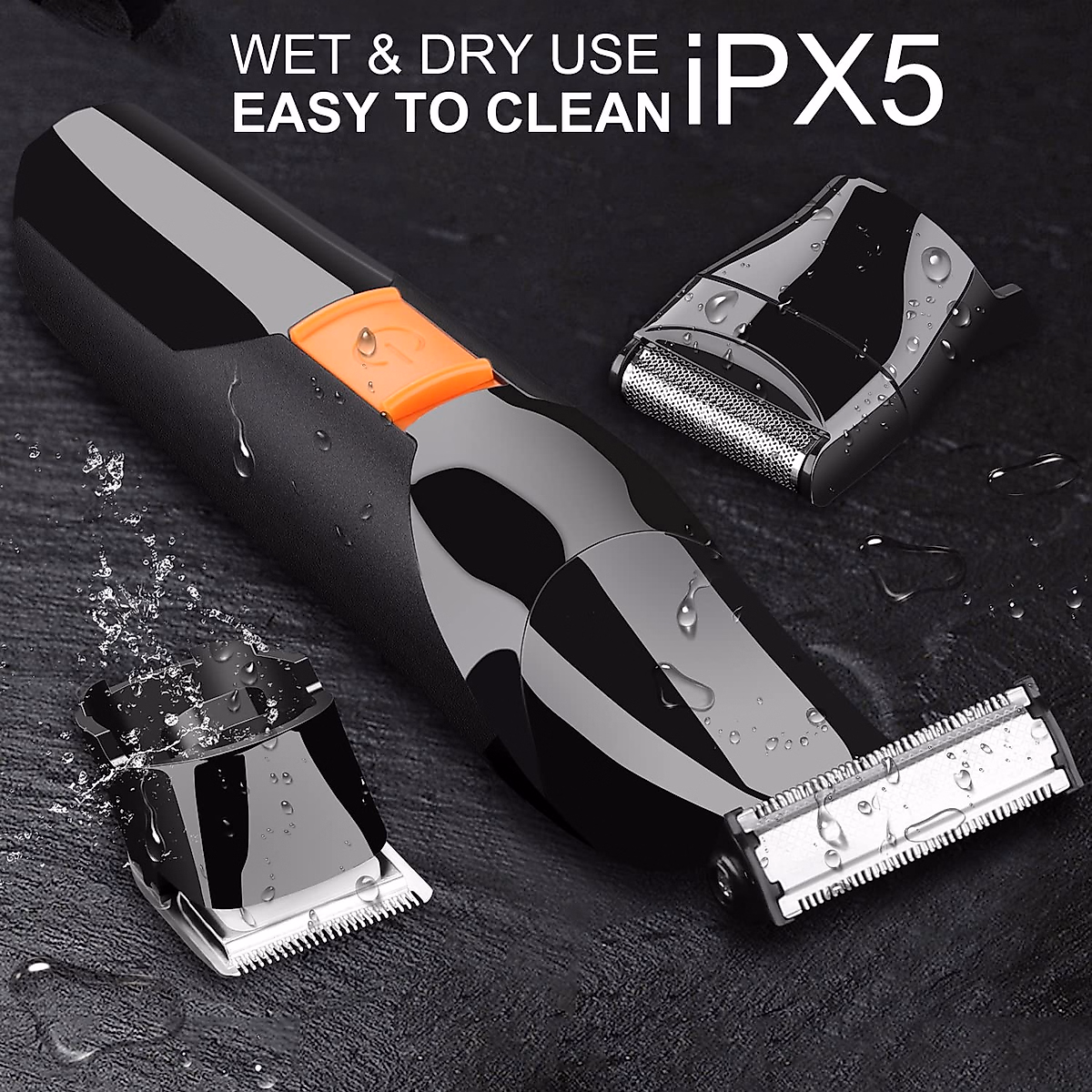 YBLNTEK Beard Trimmer for Men, Cordless Electric Razor for Men Face Beard Shaver Nose Trimmer Hair Clippers Body Hair Trimmer Groomer for Men, Waterproof Mustache Trimmer 5 in 1 Mens Grooming Kit