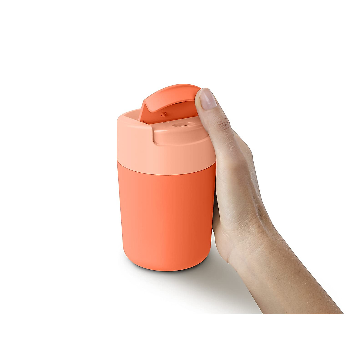 Joseph Joseph Sipp™ Travel Coffee Mug with Flip-top Cap - 340 ml (12 fl. oz) - Coral