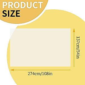 BTYOLFUP 10pcs Premium White Plastic Tablecloth for Rectangle Table 54" x 108", Elegant Plastic Table Cloth Cover, White Disposable Tablecloth for Party or Picnic