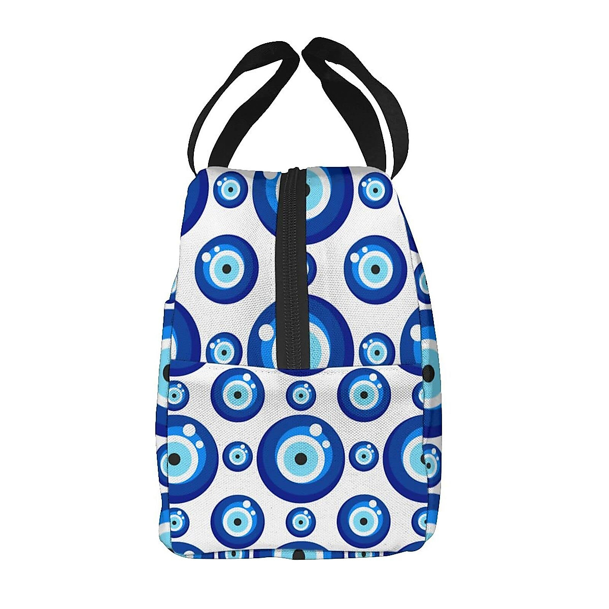 ZFYIPOK Evil Eye Turkish Eye Bead Lunch Bag, Stylish and Functional Lunch Box Perfect Size for Women, Teen Girls, and Boys