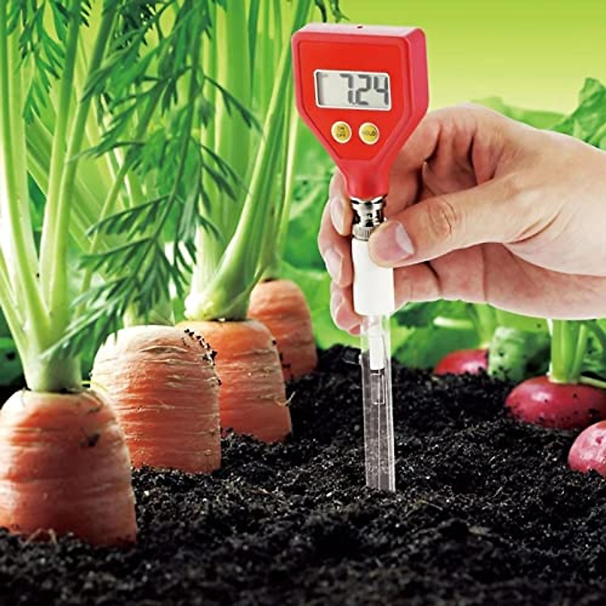 UGPLM Portable PH Meter, Moisture Meter Water Quality for Gardens Cheese