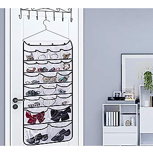Misslo Hanging Closet Dual-Sided Organizers, 42 Pockets, 38.5 by 17.75-Inch