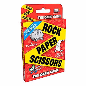 JAX Rock Paper Scissors Card Game Bilingual - It's the Fast, Fun Card Version of the Classic Game of Rock Paper Scissors, Ages 4 and Up, 2 Players