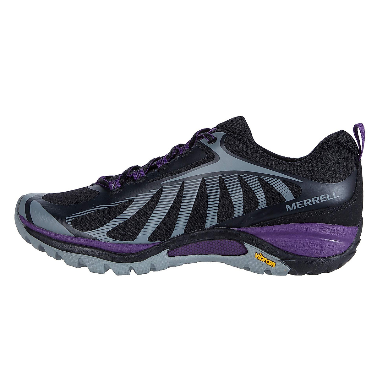 Merrell womens Siren Edge 3 Hiking Shoe, Black/Acai, 9.5 US
