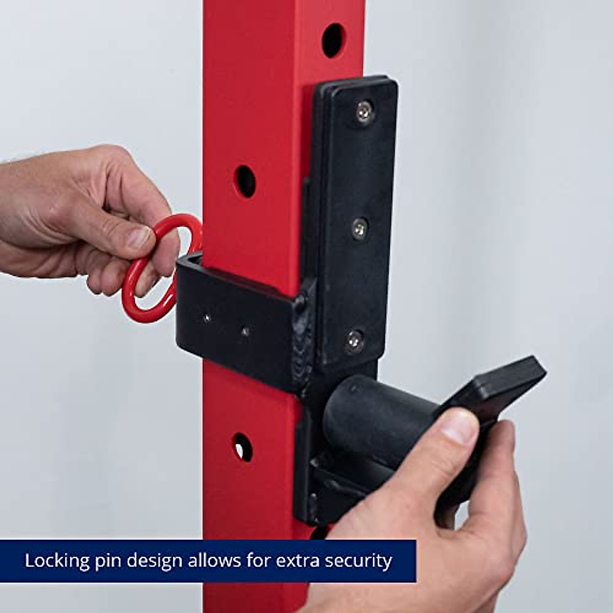 Titan Fitness T-3 Series Roller J-Hooks, Rated 1,000 LB Per Pair, Power Rack Attachment, Smooth Barbell Racking