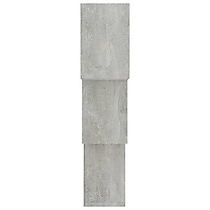 Floating Shelves, Wall Mounted 3 Cube Intersecting Storage Shelves Set, Easy-Install Display Rack for Living Room, Bedroom, Home Decor Furniture, Concrete Gray