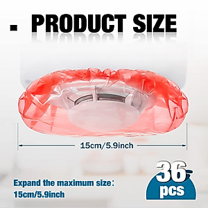 36 Pcs Smoke Detector Cover Smoke Alarm Dust Paint Cover Fire Alarm Cover for Home, Red