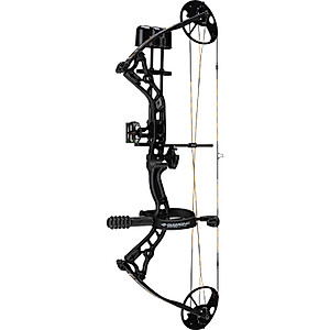 DIAMOND ARCHERY Infinite 305 Adjustable Fully Accessorized Hunting Compound Bow - 7-70 LBS Draw Weight, 19"-31" Draw Length, 305 FPS, Right Hand, Black