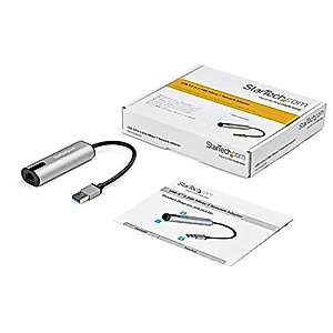 StarTech.com 2.5GbE USB A to Ethernet Adapter - NBASE-T NIC - USB 3.0 Type A 2.5 GbE /1 GbE Multi Speed Gigabit Network - USB 3.1 Laptop to RJ45/LAN - Lenovo X1 Carbon, HP EliteBook/ZBook (US2GA30)