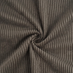 ELFJOY 4 Pack Chair Cushions for Dining Kitchen Chairs 18 Inches Seat Cushion Pads Warm Thick Corduroy Comfort Chair Cushions for Office with Ties(18", Grey)