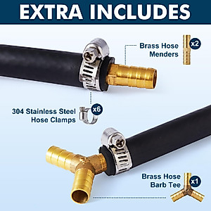 HQUA-PAS20AL Airline for Aerator, Diameter 5/16" ID, 5/8" OD, 100ft.