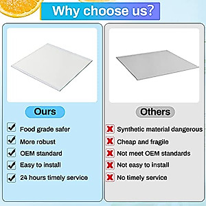 W11130202 Freezer Glass Shelf Compatible with Whirlpool Freezer Shelf Replacement, Replaces Refrigerator Freezer Glass Shelf PS12347521 W10773886, WRS571CIHZ04 Freezer. Figure 6 Lists Compatible Model