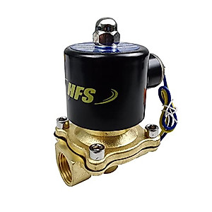 HFS (R) N/C Electric Solenoid Valve for Water Air Gas (12V DC 1/2IN NPT)
