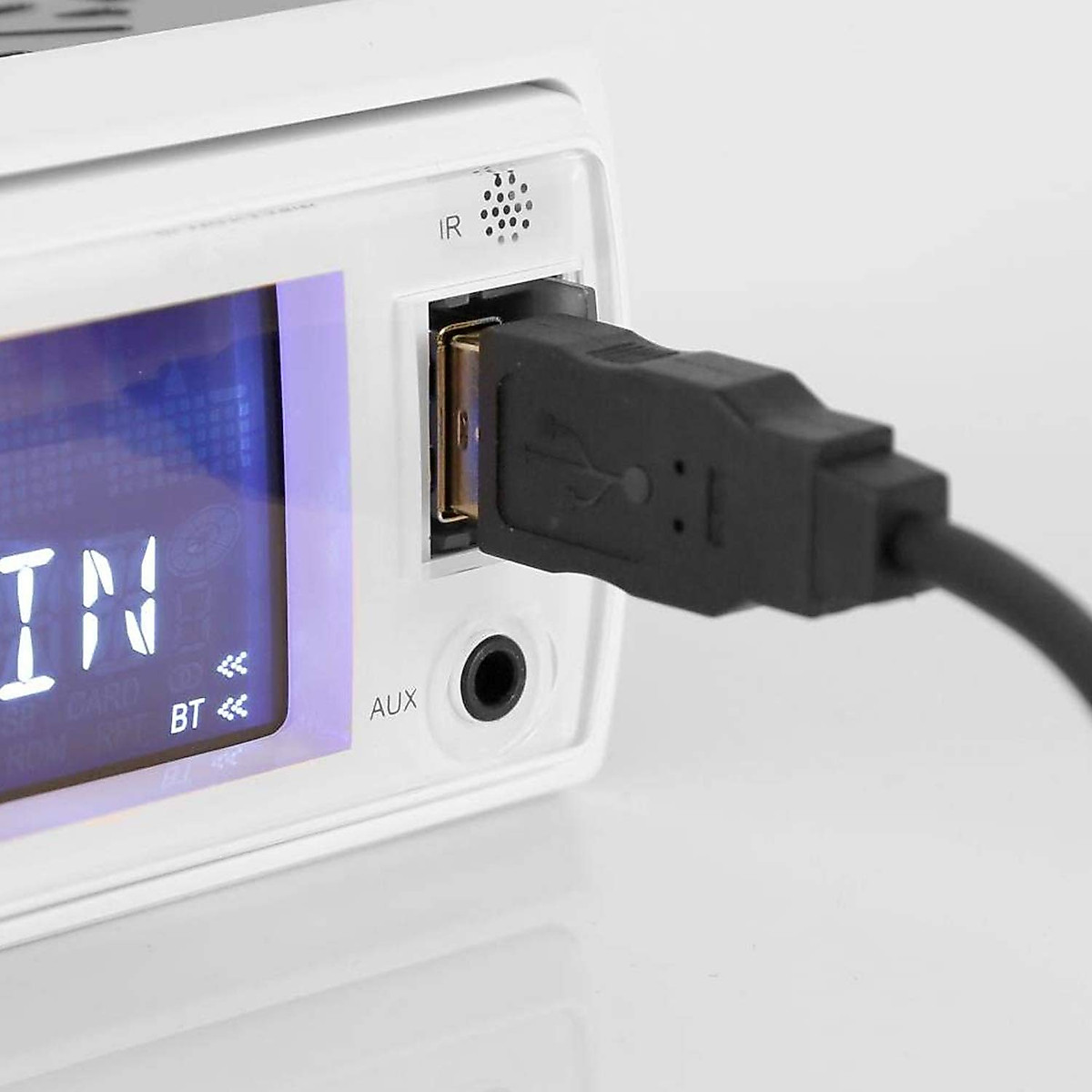 Pyle PLMRKT36WT 5.25 Inch Waterproof Bluetooth Marine Stereo Receiver and Speaker Kit with Hands Free Calling and Wireless Streaming, AM/FM Radio, MP3/USB/SD Input, White (2 Pack)