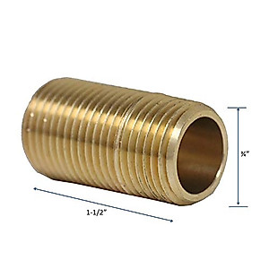 EquipmentBlvd 2 Sets of Wall Mount Faucet 1/2" NPT Tapered Brass Mounting Kit for AA Faucet, BK Resource, T&S, Fisher