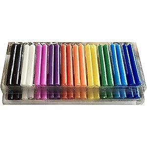 Taper Spell Candles 40 Pcs, Assorted Colors, Use for Casting Chimes, Spells, Rituals, Healing, Magical Work, and Wax Play