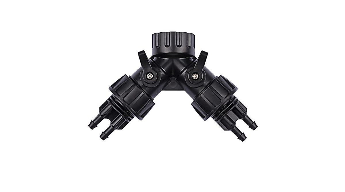 Yulaiyoen 2 Way Garden Hose Y Splitter for Drip Irrigation