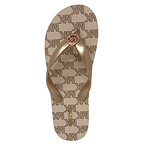 Michael Kors Flip-Flop Stripe EVA (Soft Pink/Rose Gold, us_footwear_size_system, adult, women, numeric, medium, numeric_11)