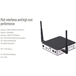 Geniatech APC820 Android 10.0 Smart TV Box Mini PC,Hexa-core Digital Signage Player, 4K HD WiFi Video Player,RK3399 Box PC for Industrial/Commercial