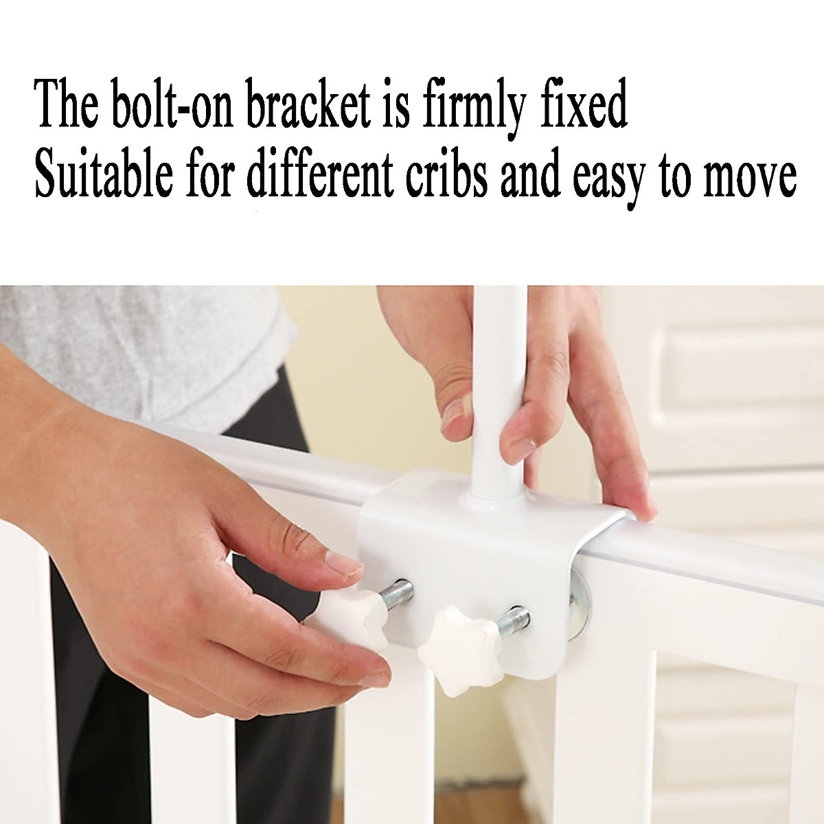 Cdycam Baby Infant Toddler Bed Dome Cots Mosquito Netting Hanging Bed Net Mosquito Bar Frame Palace-Style Crib Bedding Set (White Stand Only)