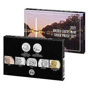 2021 S U.S. Mint 7 Coin Silver Proof Set - OGP box and COA Proof
