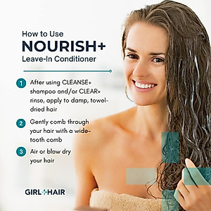 G+H NOURISH+ Moisturizing Leave-In Conditioner | Shea Butter, Tea Tree Oil | Promote Hair Growth, Healthy Scalp | Sulfate & Silicone Free | 10.1 Fl Oz