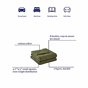 BB BlinBlin Weighted Blanket Heavy Blanket for Cool & Restful Sleep, Premium Soft Material and Glass Beads (Veridian Green, 60''x80'' 25lbs), Suit for One Person(~240lb) Use on Queen/King Bed