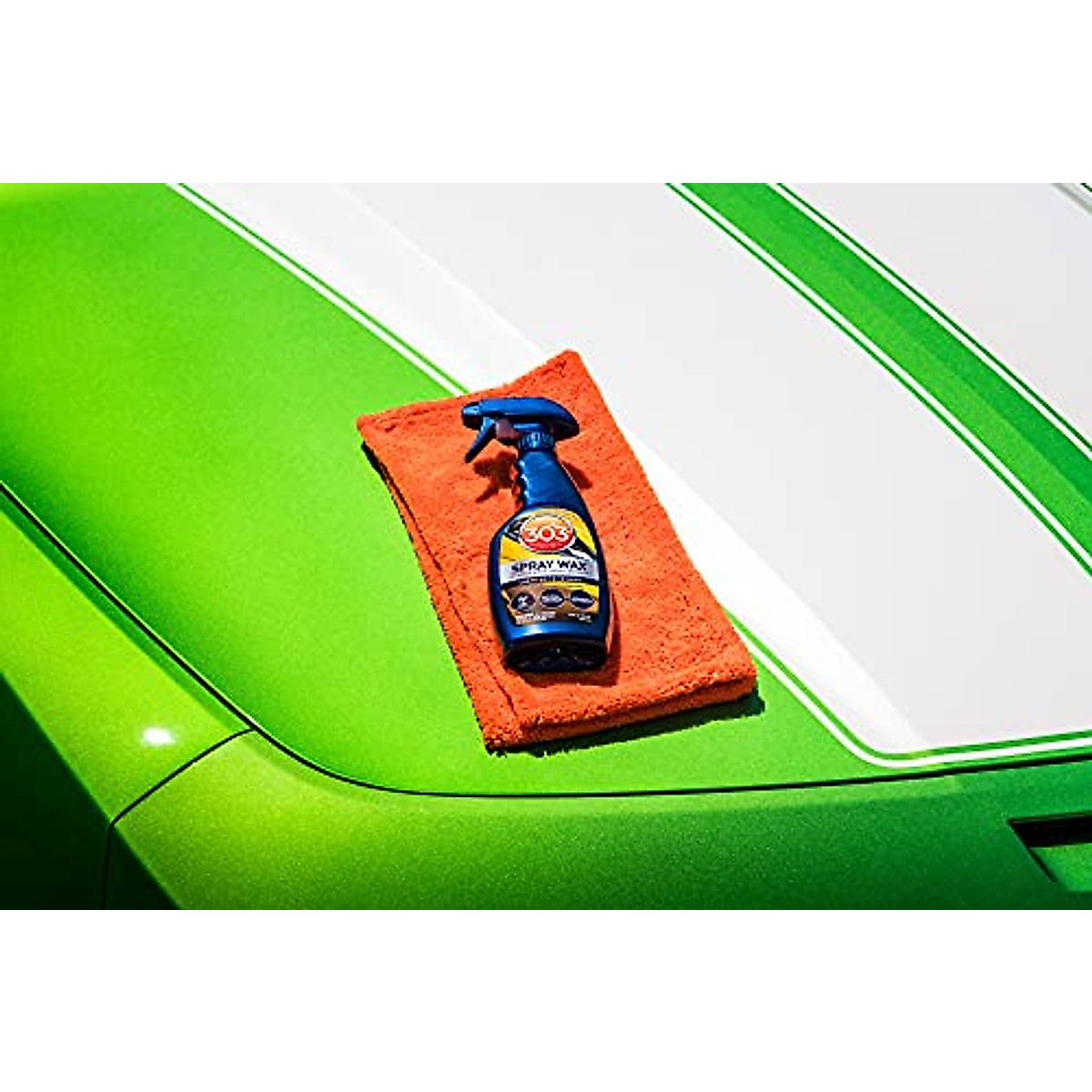 303 Spray Wax - Quick And Easy Spray On Wax - Lasts Up To 90 Days - Use On Wet Or Dry Surfaces - Natural And Synthetic Protection - Carnauba Wax Formulation, 16 fl. oz. (30217CSR) Packaging May Vary