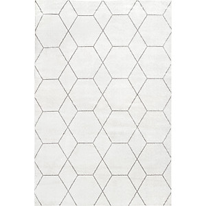 nuLOOM Veronica Geometric Honeycomb Area Rug, 7x9, Beige