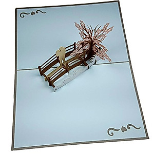 iGifts And Cards Happy 25th Anniversary 3D Pop Up Greeting Card -Soulmates, Celebration, Marriage, Being Together, Celebrate a Milestone, Silver Anniversary, Love Bridge, Congratulations, Romantic