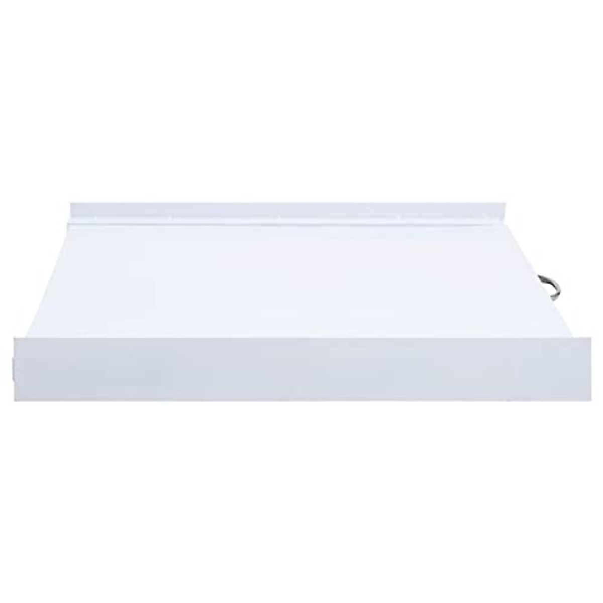 Tidyard Washing Machine Stacking Kit with Pull Out Shelf Steel Washing and Drying Machine Pedestal White 27.2 x 26.8 x 3.1 Inches (W x D x H)