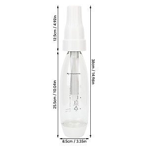 Yctze Soda Maker Machine, Homemade Soda Fizzy Water Machine Manual Sparkling Water Machine for Sparkling Water DIY Making Drinking Home Travel Use